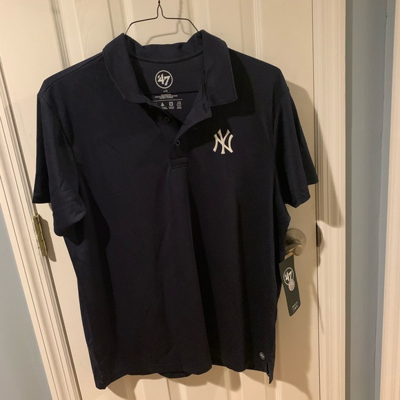 47 | Shirts | Mens L New York Yankees Polo 47 Brand | Poshmark
